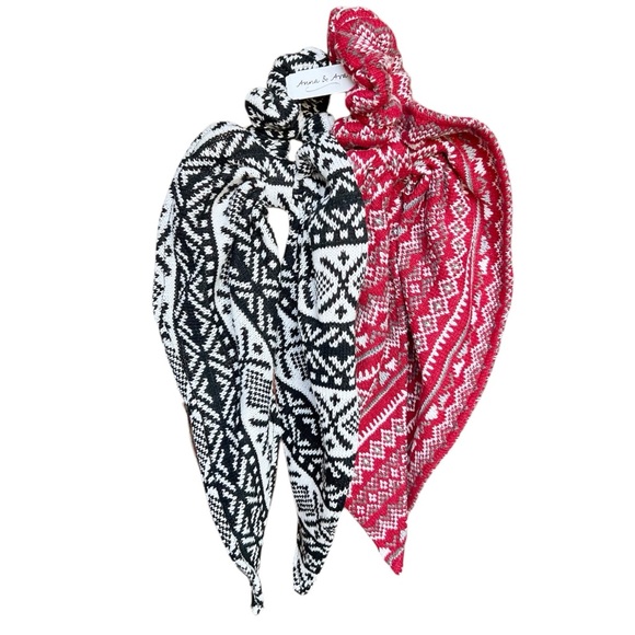 Anna & Ava | Accessories | Bandana Scrunchie Hair Ties Anna Ava Pair ...